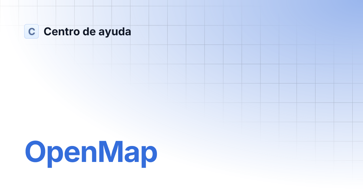 OpenMap | Centro de ayuda