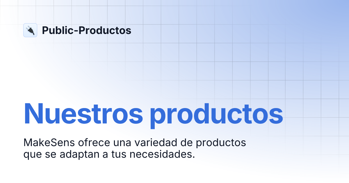 Nuestros productos | Public-Productos